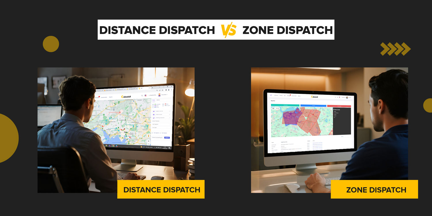 Distance vs Zone Dispatch: Best Model for Taxi Fleets - Cabsoluit